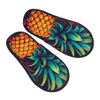 Generic Pantoufle Maison Ananas, Fruit D&Eacute;t&eacute; Hiver Pantoufles Unique Hiver Chaussures Chaudes Antid&eacute;rapantes Chaussons Maison Pour Maison Voyages Camping M