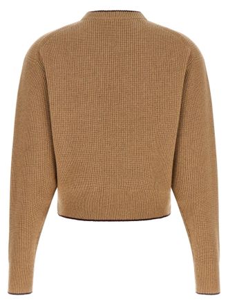 Chlo&eacute; Heart Logo Intarsia Sweater - Camel