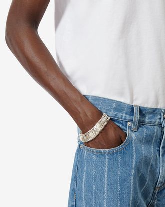 Isabel Marant Bracelet Ailys Man - Homme - Argent&eacute;-dor&eacute; - Taille T2 - Isabel Marant