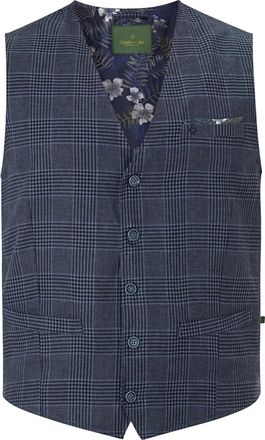 Charles Colby Herren Weste Duke Niven dunkelblau, 4XL (XXXXL) - 70