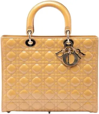 Dior Pre-owned Lady Dior - Femme - Pre-owned - Jaune - Taille: ONE Size