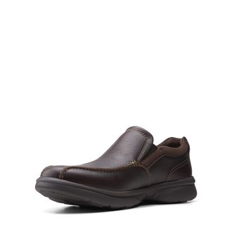 Clarks Herren Bradley Step Slipper, Brown Tumb, 42.5 EU Weit