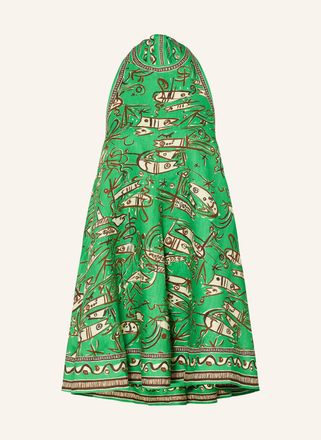 Alemais Al&eacute;mais Leinenkleid Fish Sticks gruen