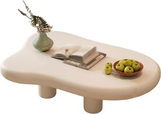 Generic Couchtisch Wolkenform Antik-Stil Hergestellt Aus Kunstholz Wohnzimmertische Verdickte Lackierte Tischplatte Verstärkte Tischbeine Stubentisch für Wohn