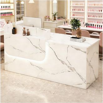 Generic LED-Lichtleiste f&uuml;r die Schublade der Rezeptionstheke Rezeptionstresen mit Theke Rezeptionstisch mit Stauraum Kassentresen f&uuml;r B&uuml;ro Einzelhandel Lobby