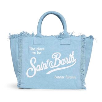 MC2 Saint Barth Femme, Sacs, Bleu, Taille: ONE Size Vanity Tote Bag