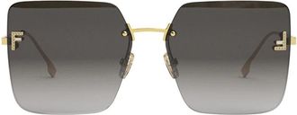 Fendi First Crystal Sonnenbrille - - Accessories - unisex - Gelb - 59 MM