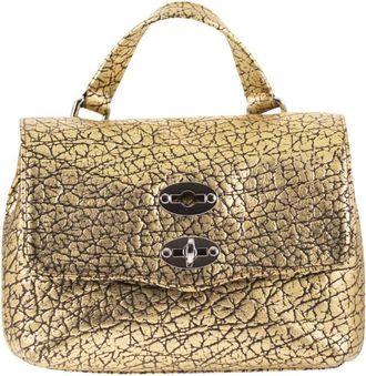 Zanellato Hobo Bags - Postina - Baby Laminated Leather Bag - Gr. unisize - in Braun - f&uuml;r Damen