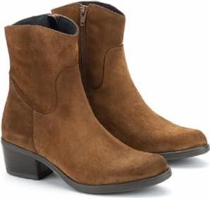 Lince Lince Bottines Campero Commodo | Semelle en caoutchouc | Semelle int&eacute;rieure en gel amovible | I33101 | Fabriqu&eacute;es en Espagne, Daim Brandy, 37 EU