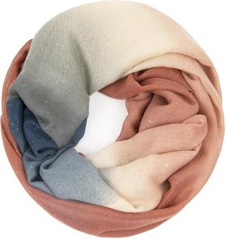 Glamexx24 Foulard Femme Léger Longue écharpe Loop Écharpe Chiffon Plusieurs couleurs - Multicolore - Taille unique