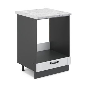 Vicco Meuble pour four Fame-Line, Blanc campagne, 60 cm, PT Marbre, Vicco