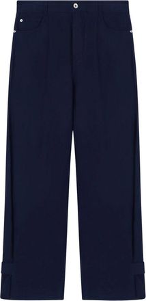 Emporio Armani Femme, Pantalons, Bleu, Taille: W30 Wide Pantalons