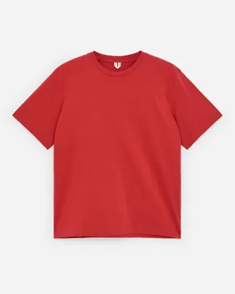 Arket Lockeres T-Shirt 220 GSM -Rot