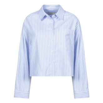 &Acirc;m&egrave; Ocean Cropped Shirt - - Blouses & Shirts - Damen - Blau - M