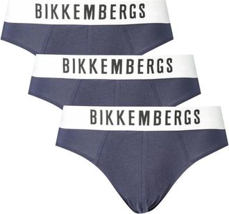 Dirk Bikkembergs Blaue Baumwollunterw&auml;sche- 3er-Pack- Elastischer Bund - - Underwear - Herren - Blau - 2XL