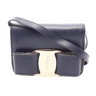Ferragamo Pre-owned Vara Ribbon Leder Umh&auml;ngetasche - - Pre-owned - Damen - Blau - ONE SIZE