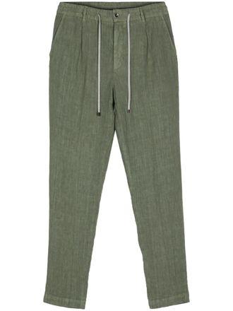 PESERICO pantalon en lin - Vert