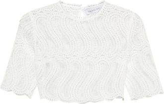 Raquel Diniz Femme, Blouses et Chemises, Blanc, Taille: 36 FR Haut en dentelle