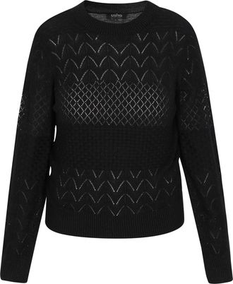 Usha Pullover Frauen Schwarz