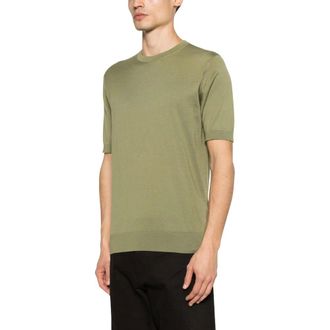 John Smedley Herren, Oberteile, Gr&uuml;n, MGr&ouml;&szlig;e