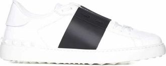 Valentino Garavani Homme, Chaussures, Blanc, Taille: 44 EU Calfskin Open Baskets