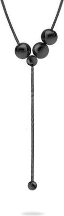 Liebeskind Collier Femme LJ-1717-N-42 en acier inoxydable IP noir