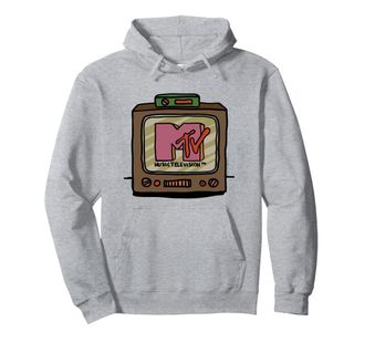 Giesswein Logo Retro-TV-Illustration Pullover Hoodie