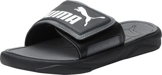 Puma Puma Unisex Adults Royalcat Comfort Slide Sandals, Puma Black-Castlerock-Puma White, 35.5 EU