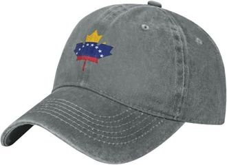 Generic Casquette De Baseball Drapeau du Venezuela, Feuilles D&Eacute;rable du Canada R&eacute;glable Casquettes De Golf Casual Ext&eacute;rieur Sunhat pour Jogging Homme Voyage