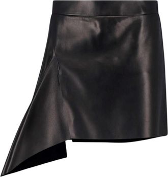 Givenchy Black Lambskin Mini Skirt
