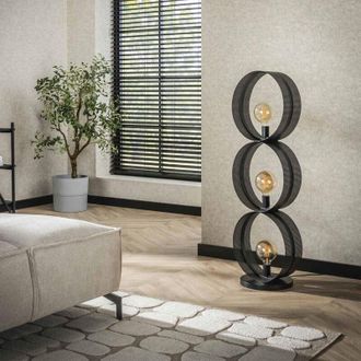 M&S Collection M&s - Lampadaire 3 lampes 40x15x122 cm en métal perforé anthracite - perfit