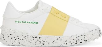 Valentino Garavani Femme, Chaussures, Blanc, Taille: 36 1/2 EU Baskets basses Open for a Change