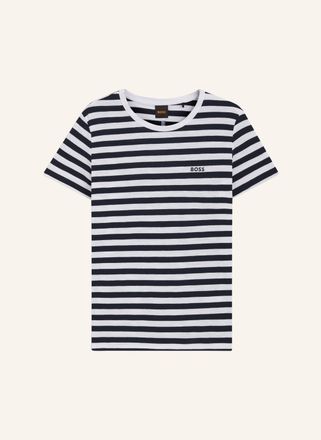 HUGO BOSS T-Shirt C_Esla_Striped Slim Fit blau