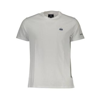La Martina Wei&szlig;es Baumwoll Herren T-Shirt - - Tops - Herren - Wei&szlig; - XL