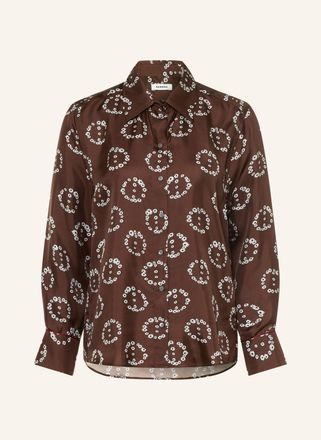 Sandro Sandro Hemdbluse Aus Seide braun