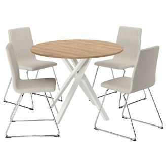 IKEA MARIEDAMM / LILL&Aring;N&Auml;S Tisch und 4 St&uuml;hle