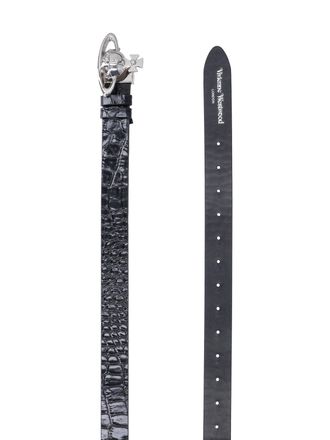 Vivienne Westwood Womens Belts Black Calf Leather