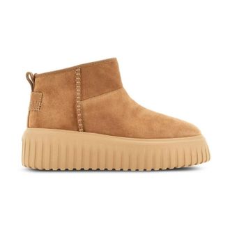 Hogan Femme, Chaussures, Brun, Taille: 40 EU Bottines H-Stripes