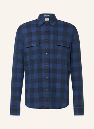 Faherty Faherty Flanellhemd Comfort Fit blau