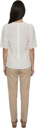 Dolce & Gabbana Womens White Silk Blouse