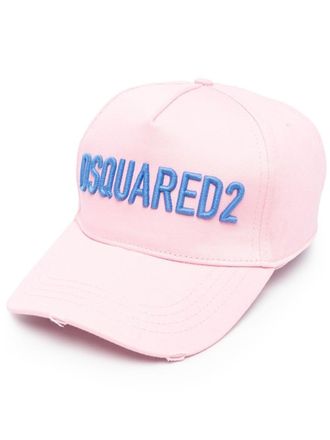 Dsquared2 casquette &agrave; logo brod&eacute; - Rose