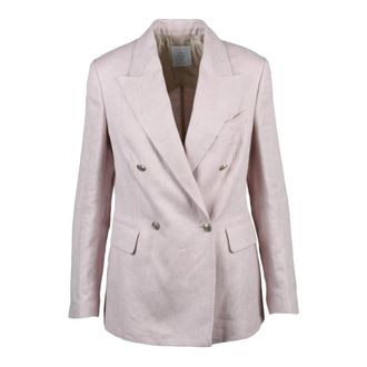 Eleventy Femme, Vestes, Rose, Taille: 38 FR Giacca doppiopetto