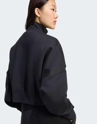 adidas Originals Off Placed - Jacke in Schwarz mit Reißverschluss und den drei Streifen