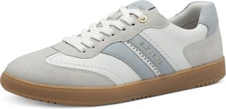 s.Oliver Damen Sneaker flach mit Schnürsenkeln Freizeit, Mehrfarbig (White/Blue), 39 EU