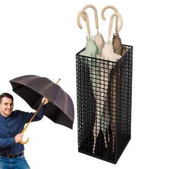 Generic Metallschirm-Rack - Slim Speicher, wasserdichter Eisenorganisator St&auml;nder, freistehende Spazierg&auml;ngerhalter, stabile Anti-Rost Regenschirm bin | Platz