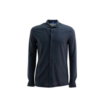 Kiton Herren, Shirts, Blau, SGr&ouml;&szlig;e