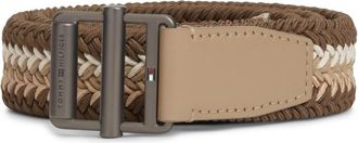Tommy Hilfiger Flechtg&uuml;rtel aus einem elastischen Material-Mix mit Rollschnalle in