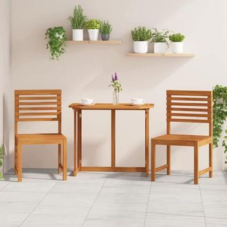 vidaXL Chaise de jardin 2 pcs Marron 50 x 50 x 91cm Vidaxl