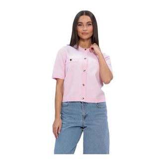 Notre-V Nv-Hettie Cardigan - - Knitwear - Damen - Rosa - L
