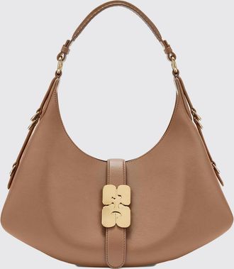 Ganni Sac Port&eacute; &eacute;paule GANNI Femme couleur Caf&eacute;